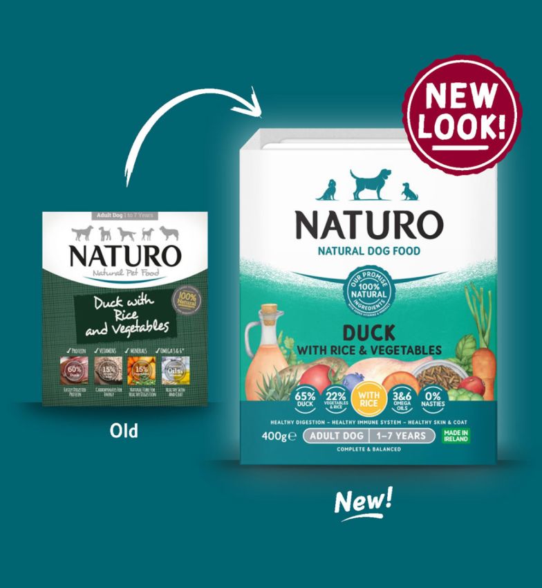 Naturo Adult Dog Duck with Rice and Vegetables 7 x 400g – Time for Paws