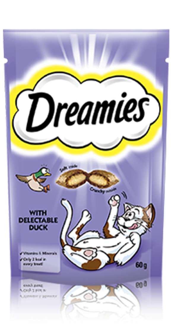 Dreamies Duck 60g – Time for Paws